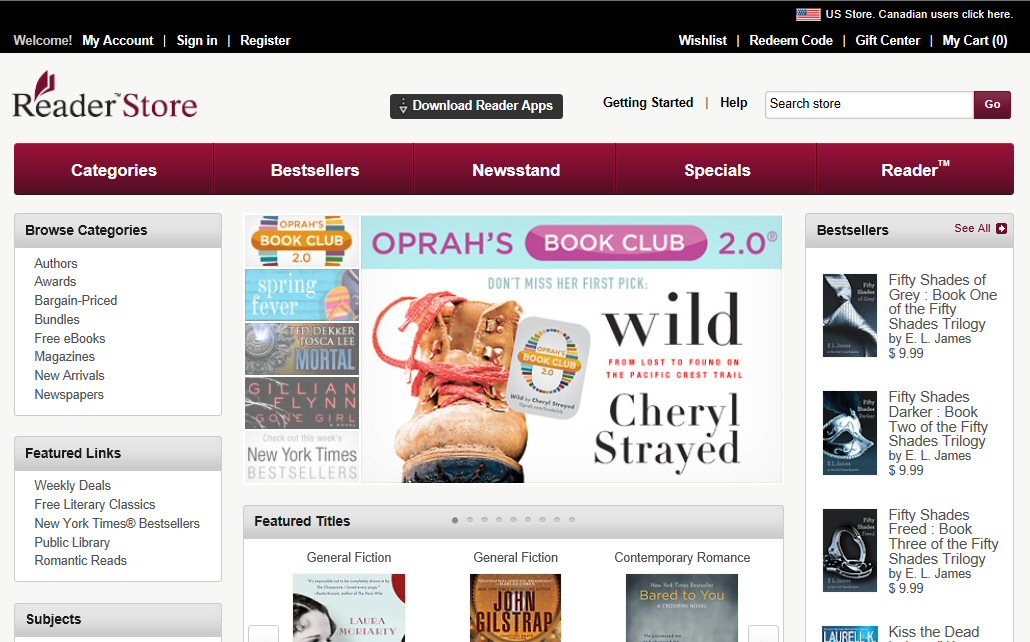 Sony ouvre son Reader Store, la librairie en web application - Thierry ...